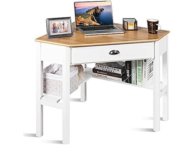 Click here for GOFLAME Computer Corner Desk  Wood Compact Home Of... prices