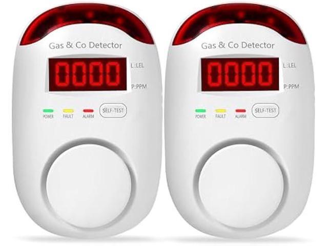 Click here for 2 Packs Gas & Carbon Monoxide Detectors - Plug in... prices