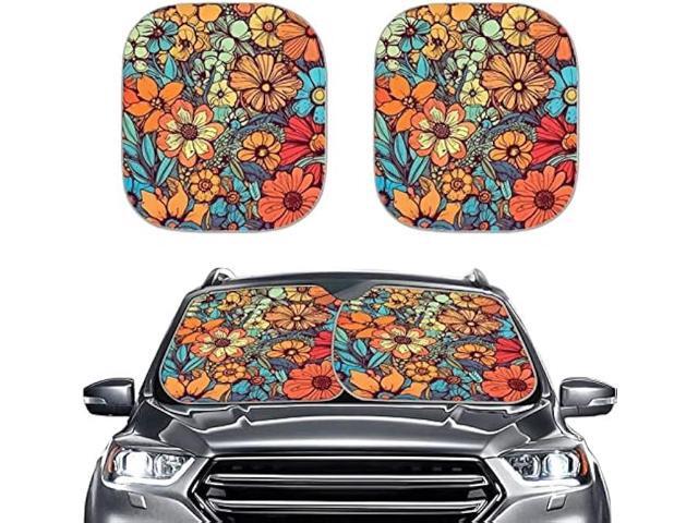 Click here for DISNIMO Abstract Groovy Flower Summer Beach Car Wi... prices