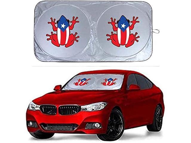 Click here for Puerto Rican Flag Frog Car Windshield Sun Shade Fr... prices