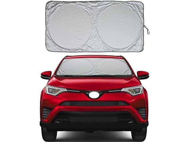 Click here for Car Windshield Sun Shade with Storage Pouch by A1... prices