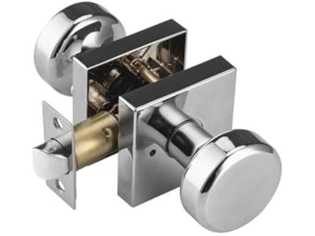 Click here for Polished Chrome Door Knobs with Square Rosette  In... prices