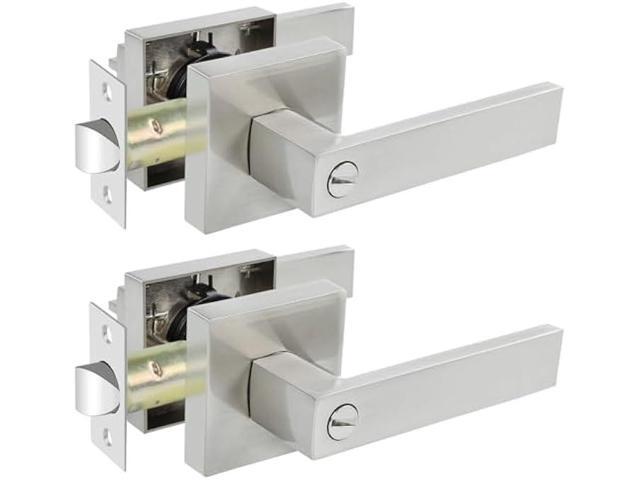Click here for KAMOTA Privacy Door Levers  2 Pack Satin Nickel Do... prices
