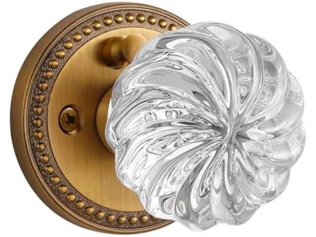 Click here for 1 Pack Crystal Knobs Antique Brass Door Knob Inter... prices