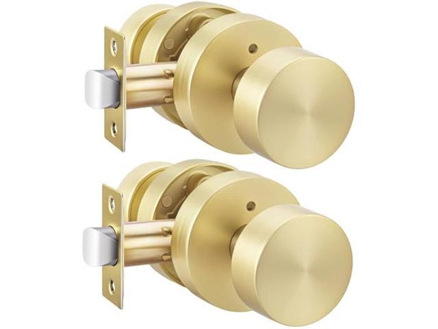 Click here for Haidms 2 Pack Gold Privacy Door Knobs Interior for... prices