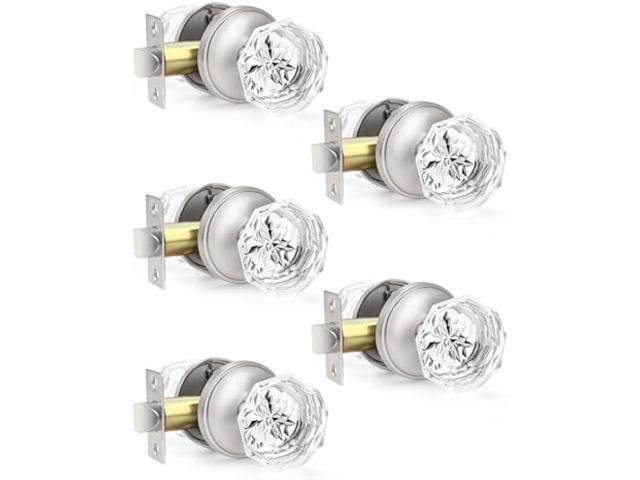 Click here for 5 Pack Orger Glass Door Knobs for Hallway and Clos... prices