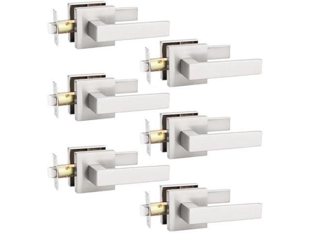 Click here for KNOBWELL 6 Pack Brushed Nickel Interior Door Knob... prices