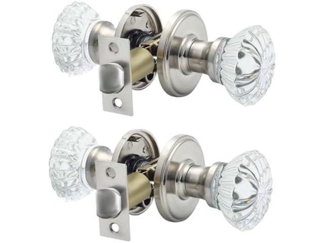 Click here for Crystal Door Knobs 2 Pack Glass Doorknobs for Bed... prices