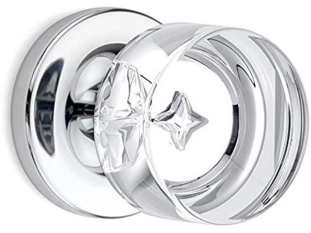 Click here for Passage Round Crystal Door Knobs Polished Chrome R... prices