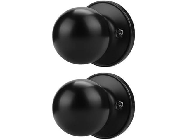 Click here for Probrico 2 Pack Black Dummy Door Knobs  Half Dummy... prices