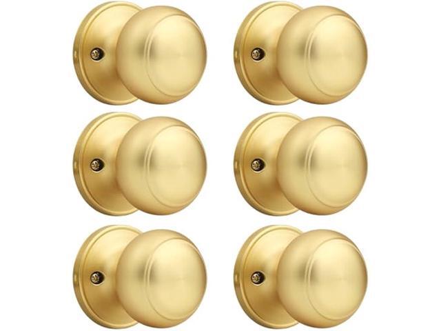 Click here for Probrico 6 Pack Gold Dummy Door Knob Closet Doorkn... prices