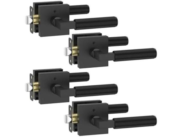 Click here for Asidrama 4 Pack Black Privacy Door Handles  Door L... prices