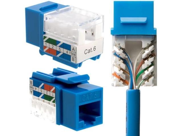 Click here for SATMAXIMUM 20 Pack Cat6 Keystone Ethernet Wall Jac... prices