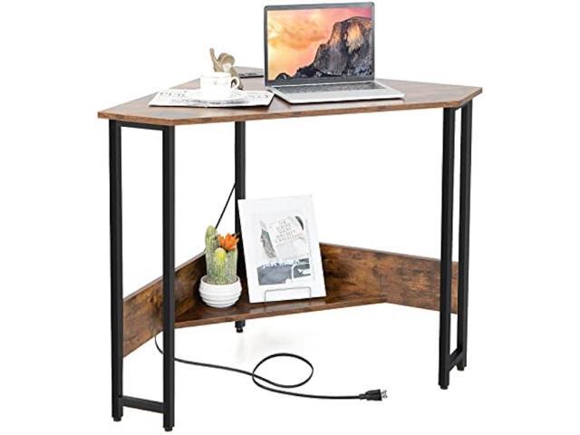 Click here for Tangkula Corner Desk with Power Outlet & USB Ports... prices