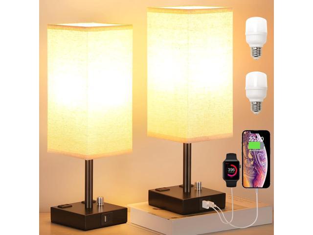 Click here for Fully Dimmable Nightstand Lamps Set of 2 - Table B... prices