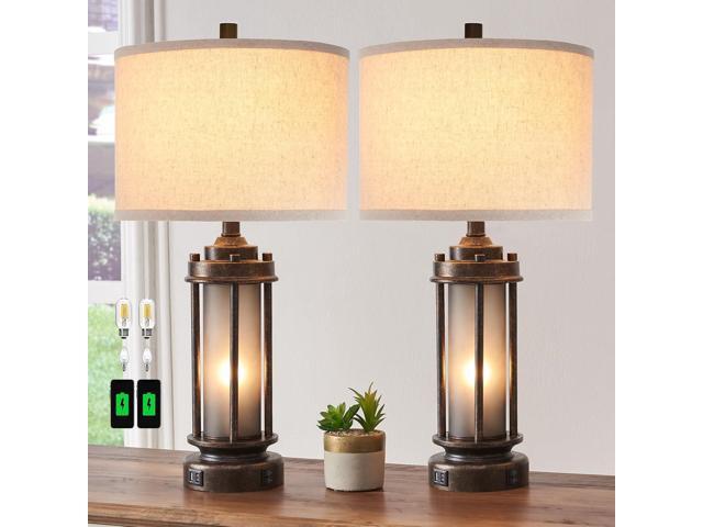 Click here for Set of 2 Farmhouse Lamps for Living Room  Rustic V... prices