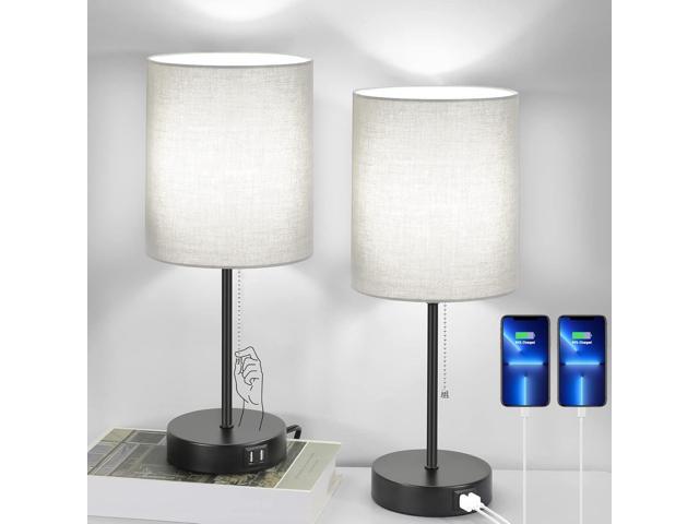 Click here for 17.3 Table Lamps Set of 2 with 2 USB & AC Outlet... prices