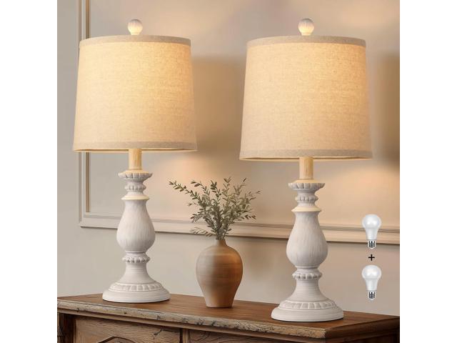 Click here for QiMH Farmhouse Table Lamp Set of 2  Rustic Table L... prices