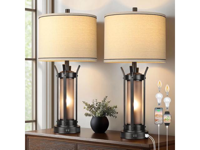 Click here for QiMH Farmhouse Table Lamps for Living Room  Beside... prices