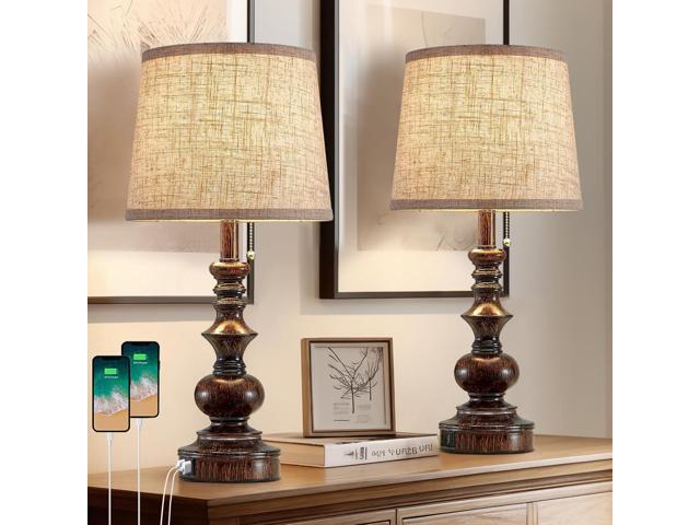 Click here for 22 Farmhouse Bedside Table Lamps Set of 2 for Bedr... prices