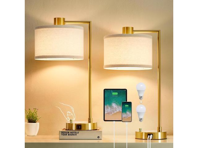 Click here for Luvkczc Table Lamp for Bedroom Set of 2 with USB C... prices