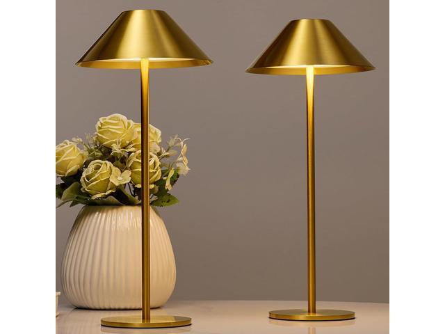 Click here for Bojim Gold Cordless Lamp Set of 2  Rechargeable To... prices