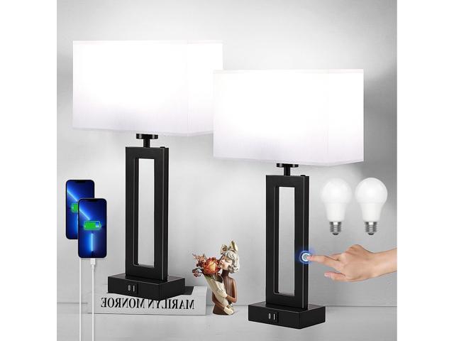 Click here for Lamps for Bedrooms - Set of 2 Modern Table Lamps w... prices