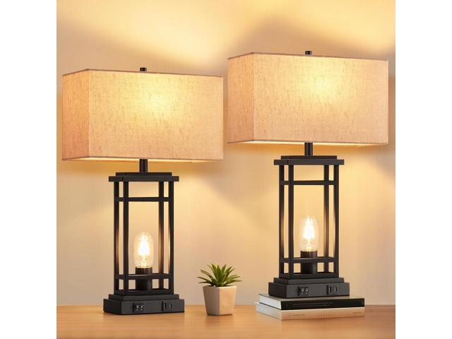 Click here for Table Lamp  Set of 2 Modern Bedside Lamps Desk Lam... prices