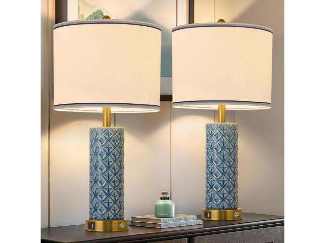 Click here for Set of 2 Table Lamp for Living Room Bedroom Farmho... prices