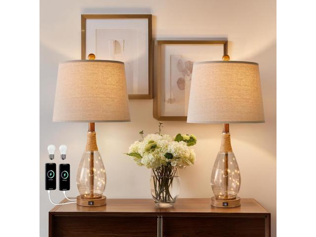 Click here for OYEARS Table Lamp Sets of 2 Lamps for Living Room... prices