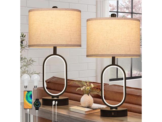 Click here for 23 Bedside Lamps Set of 2  Farmhouse 3-Way Dimmabl... prices