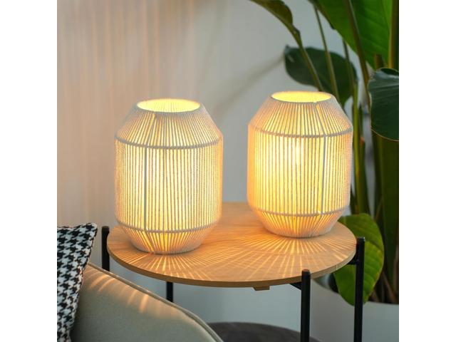 Click here for JHY DESIGN Set of 2 Woven Lampshade Table Lamps 8.... prices