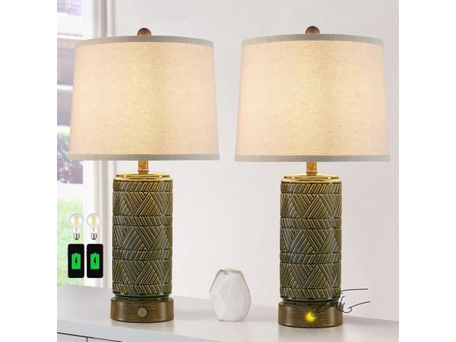Click here for RORIA Set of 2 Retro Touch Table Lamps for Living... prices