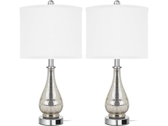 Click here for Glass Table Lamps Set of 2  Modern 23.5 High Hand-... prices
