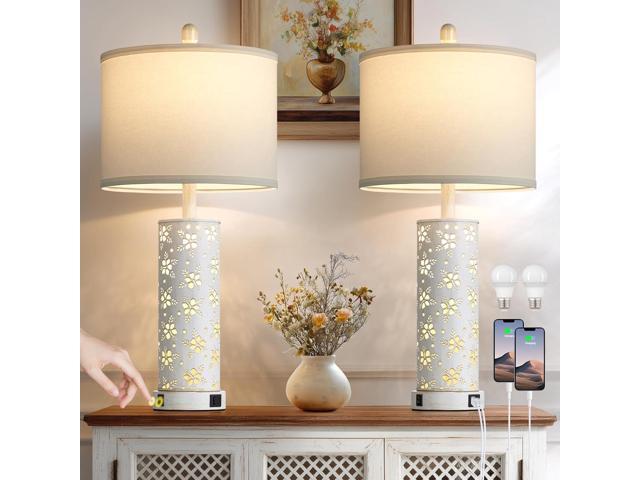 Click here for Set of 2 Rustic Table Lamps for Living Room Bedroo... prices