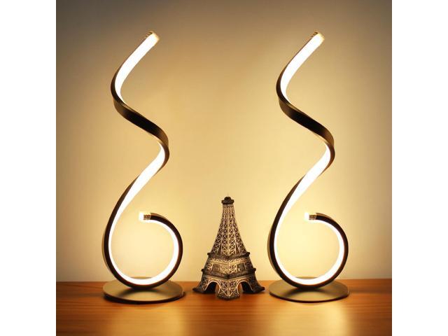 Click here for LENIVER Spiral LED Table Lamp Set of 2  10W 3 Colo... prices