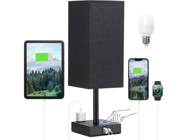 Click here for Black Lamp for Bedroom-Touch Lamp with USB-C+A and... prices