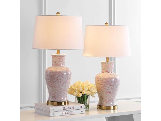 Click here for SAFAVIEH Lighting Collection Calli Pink/ White Chi... prices
