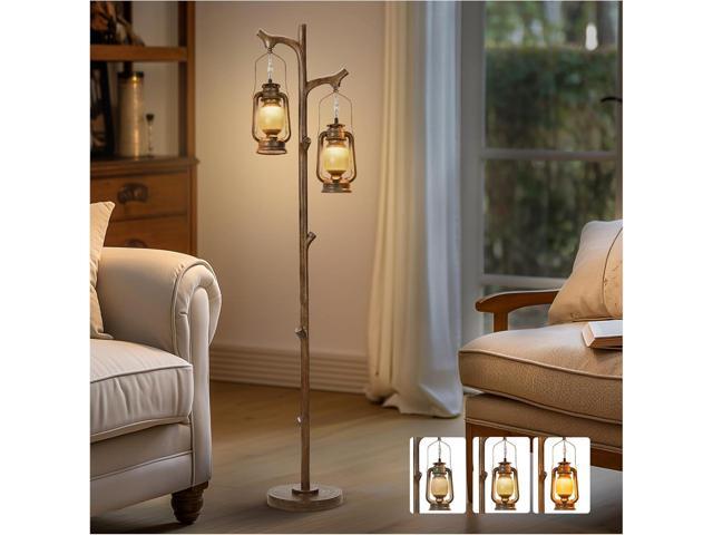 Click here for 68 Rustic Farmhouse Tree Trunk Floor Lamp Country... prices