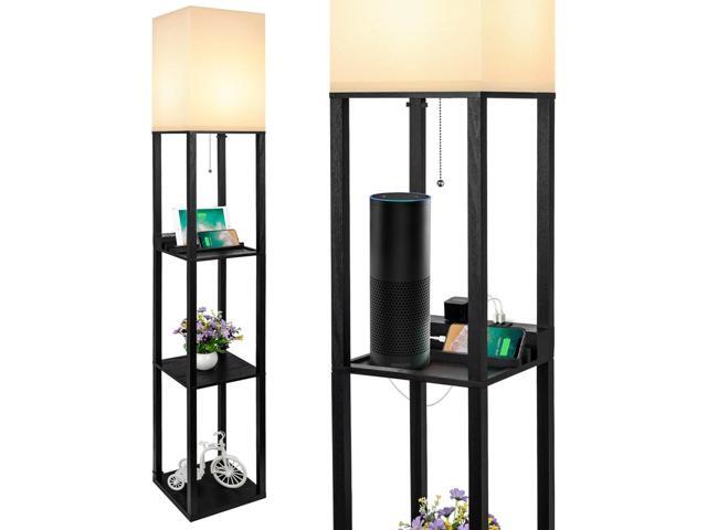 Click here for SHINE HAI 3-in-1 Shelf Floor Lamp with 1 USB & Typ... prices