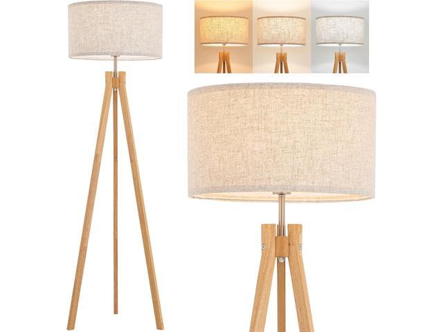 Click here for ELYONA Nordic Wood Tripod Floor Lamp  Modern Readi... prices
