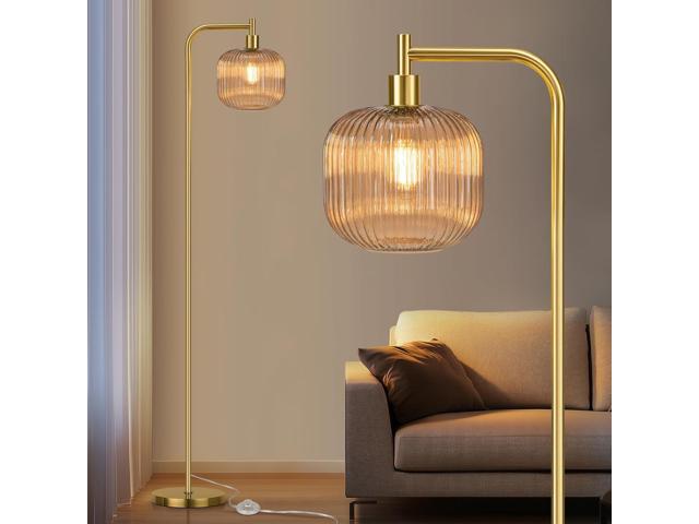 Click here for QiMH Glass Floor Lamp for Living Room  Modern Stan... prices