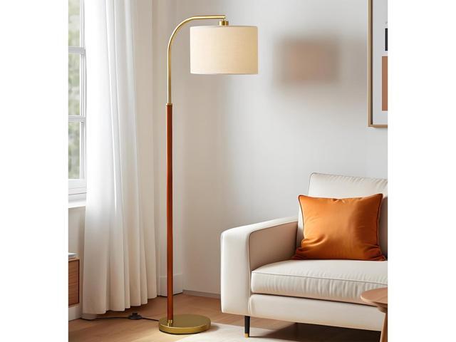 Click here for 66 Walnut Gold Floor Lamp for Living Room  1200 Lu... prices