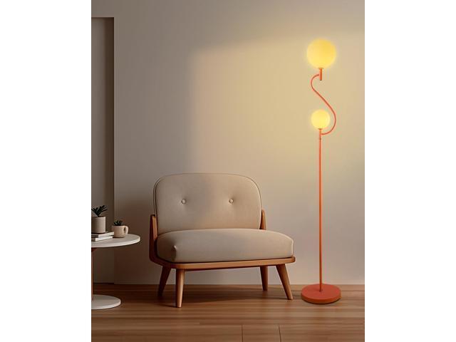 Click here for Lightdot Orange Floor Lamp  Mid Century Globe Floo... prices