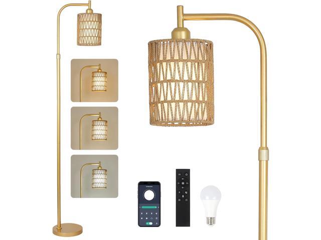 Click here for Modern Gold Floor Lamps for Living Room  Boho Ratt... prices