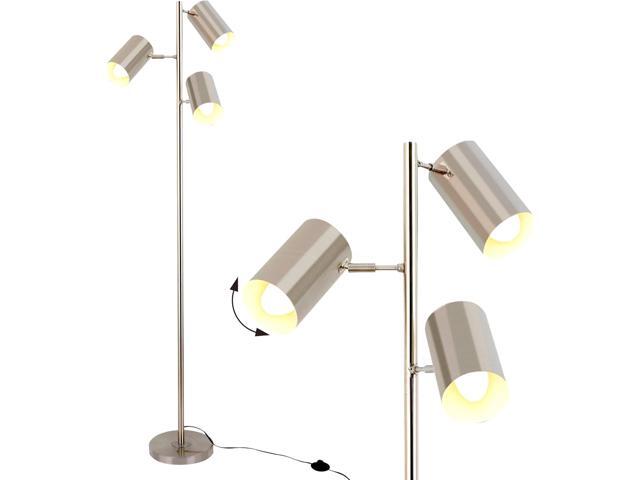 Click here for Tree Floor Lamp with 3 Light Bulbs Nickel Standing... prices