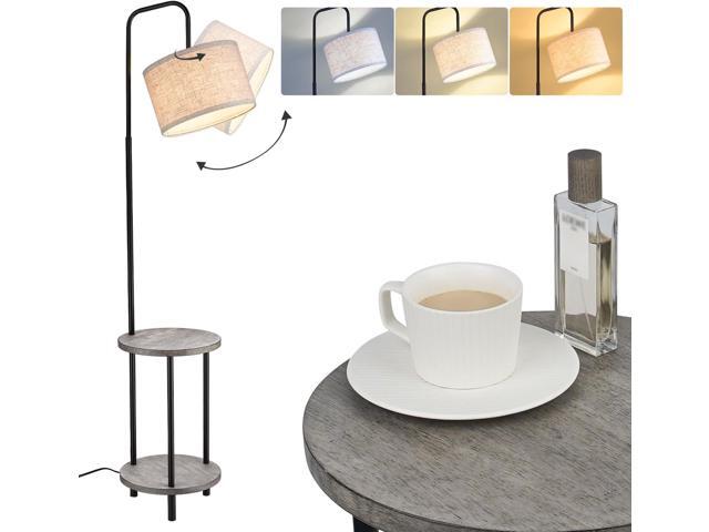 Click here for ELYONA Solid Wood Floor Lamp - Rustic Side Table L... prices