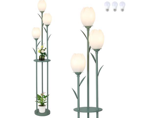 Click here for 3-Light Flower Floor Lamps for Living Room  Green... prices