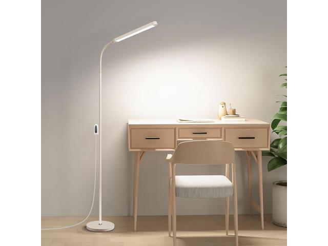 Click here for White LED Reading Floor Lamp  Bright 12W Dimmable... prices