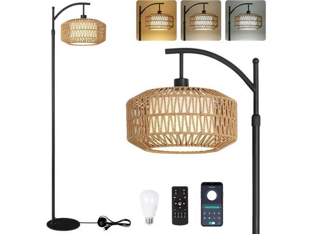 Click here for Arc Floor Lamps for Living Room  Dimmable Rattan F... prices